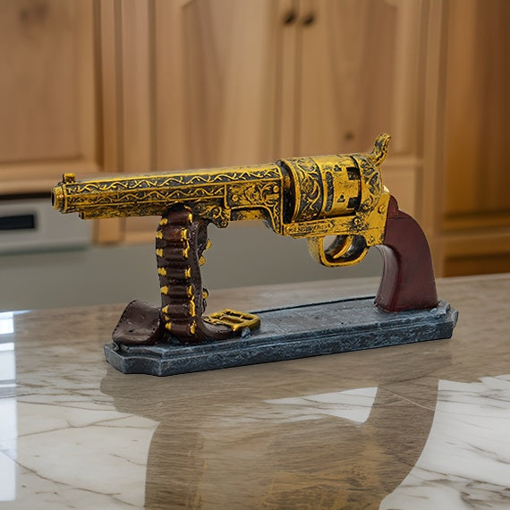 Decorative Vintage Revolver With Bullet – MANI'S