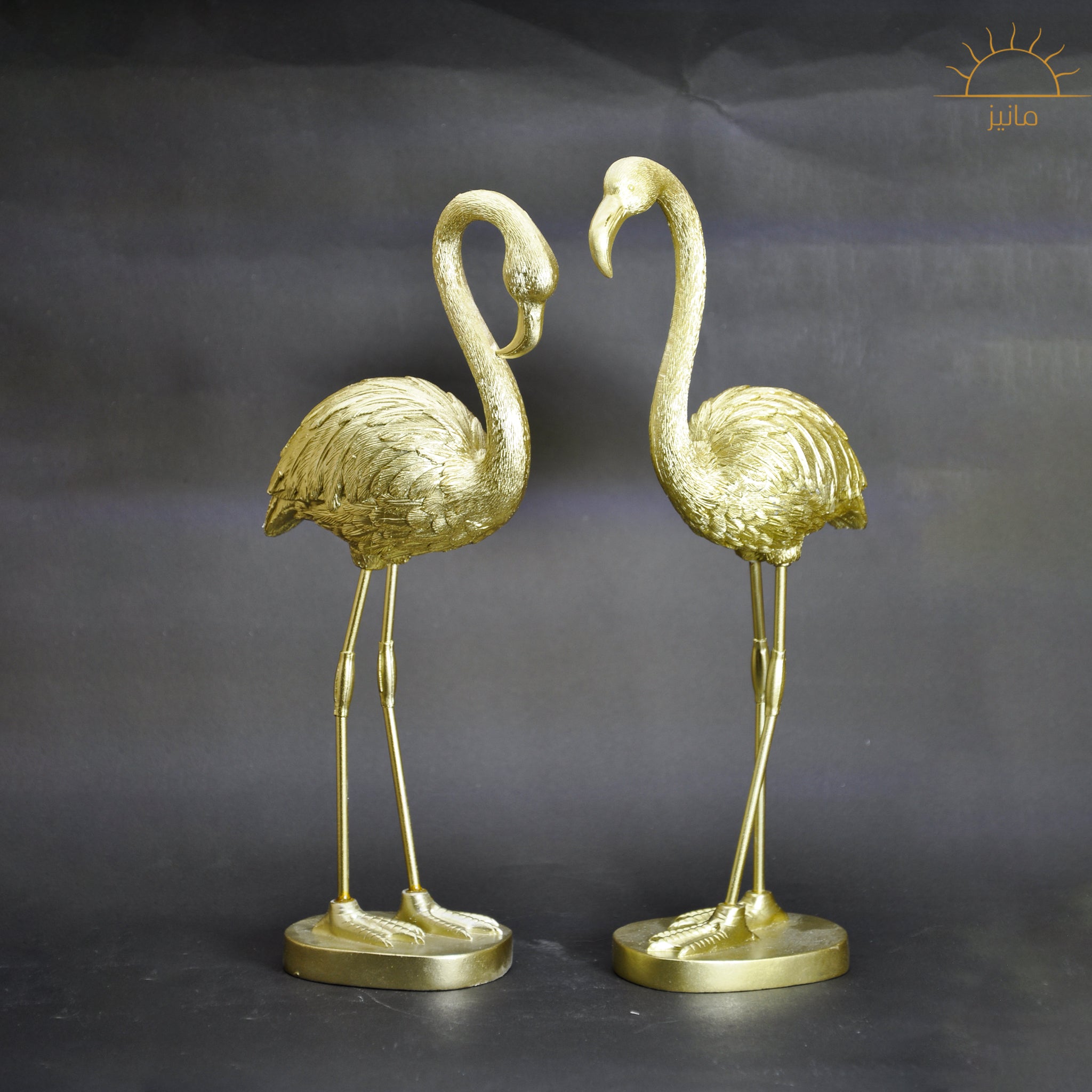 GOLDEN FLAMINGO STATUES – MANI'S